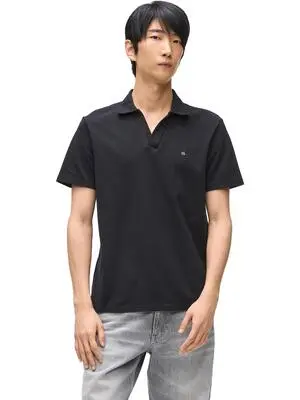 Karl Lagerfeld Monogram Pin Polo Shirt - Black