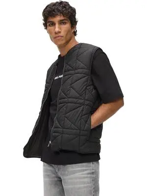 Karl Lagerfeld Lightweight Packable K-quilted Gilet - Black