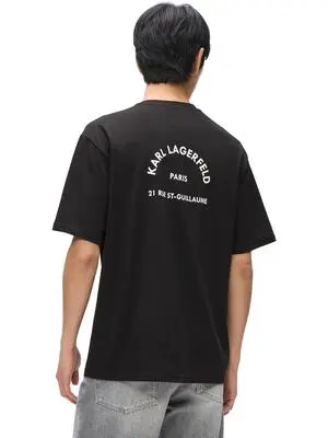 Karl Lagerfeld Rue St-guillaume Relaxed T-shirt - Black