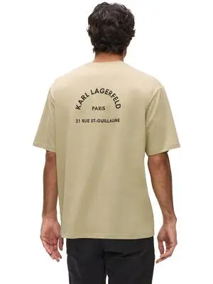 Karl Lagerfeld Rue St-guillaume Relaxed T-shirt - Twill