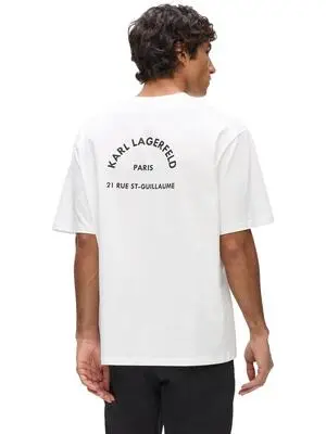 Karl Lagerfeld Rue St-guillaume Relaxed T-shirt - White
