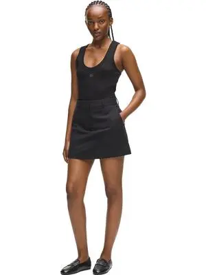 Karl Lagerfeld Tailored Mini Skort - Black