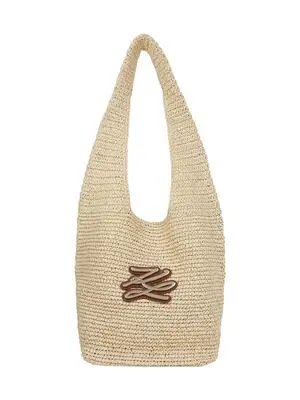 KARL LAGERFELD Karl Lagerfeld K/Autograph Crochet Hobo Bag