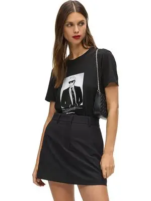 Karl Lagerfeld Portrait T-shirt - Black