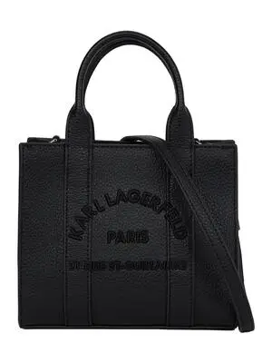 Karl Lagerfeld Rue St-guillaume Mini Tote Bag Black