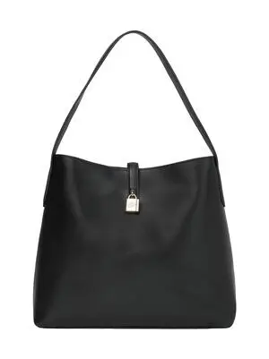 Karl Lagerfeld K/autograph Padlock Hobo Bag - Black/gold