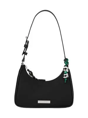 Karl Lagerfeld Ikon Nylon Mini Shoulder Bag - Black