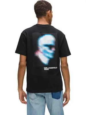 KL JEANS Digitized Karl T-shirt - Black