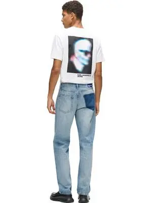KL JEANS Jeans Removed Pocket Straight Jeans In Denim - Visual Mid Blue