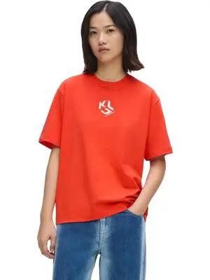 KL JEANS Karl Lagerfeld Jeans Regular-Fit Monogram T-Shirt Grenadine
