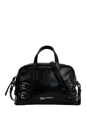 KL JEANS Jeans Buckled Bowling Bag - Black