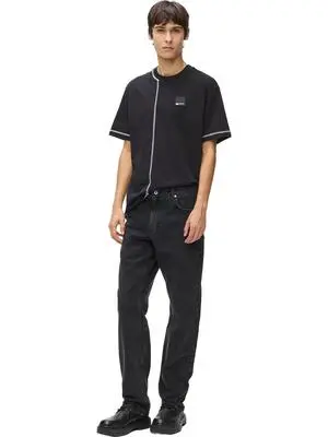 KL JEANS Jeans Straight Fit Black Cotton Denim - Clean Black