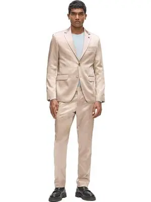 Karl Lagerfeld Satin Tailored Pants - Camel