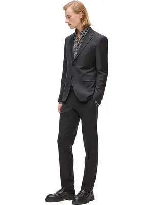 KARL LAGERFELD Karl Lagerfeld Slim-Fit Wool-Blend Stretch Pants