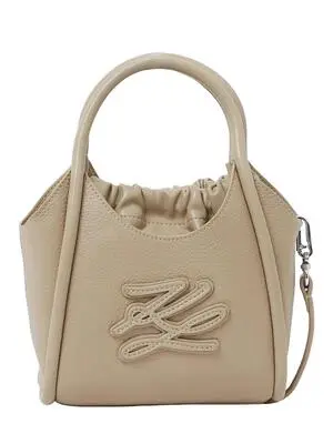 Karl Lagerfeld K/autograph Patch Mini Tote Bag - Safari