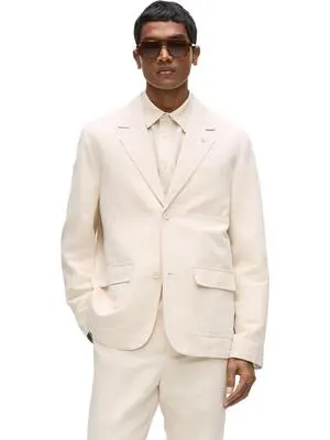 Karl Lagerfeld Linen Blazer - Natural