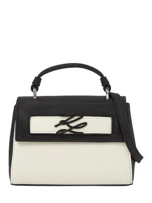 Karl Lagerfeld K/autograph Nano Color-block Bag - Black/white