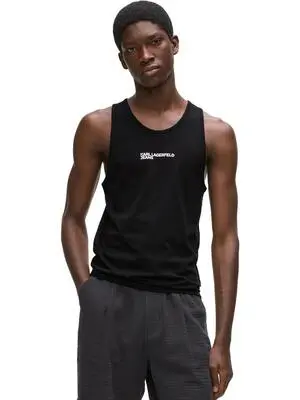 KL JEANS Jeans Logo Tank Top - Black