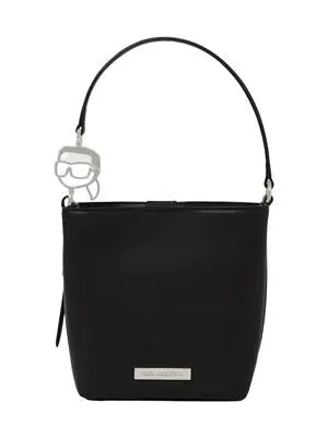 Karl Lagerfeld Karl Lagerfeld Ikon Smooth Bucket Bag Black