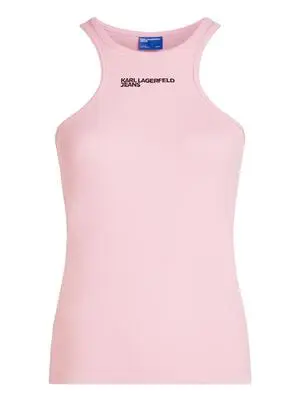 KL JEANS Jeans Ribbed Logo Racerback Tank Top - Fairytale