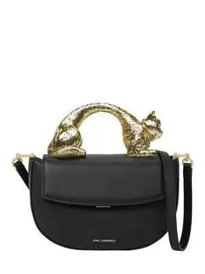 Karl Lagerfeld Choupette Top Handle Bag - Black