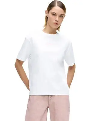 KL JEANS Jeans Regular-fit Organic Cotton T-shirt With Logo Detail - White