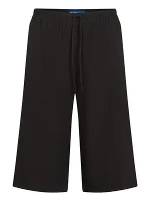KL JEANS Jeans Linen Blend Bermuda Shorts - Black