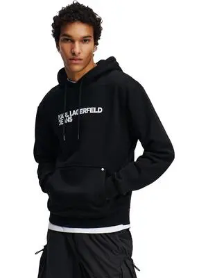 KL JEANS Jeans Logo Hoodie - Black