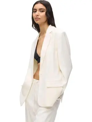 KL JEANS Jeans Tie Waist Blazer - Off White