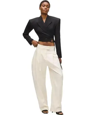 Karl Lagerfeld Kl Studio Barrel-leg Pants - Pristine