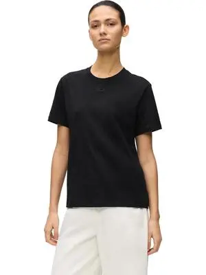 Karl Lagerfeld Signature Regular T-shirt In Organic Cotton - Black