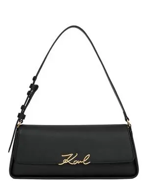 Karl Lagerfeld Karl Lagerfeld Elongated Shoulder Bag Black/gold