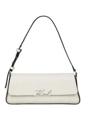 Karl Lagerfeld Karl Lagerfeld Elongated Shoulder Bag Off White