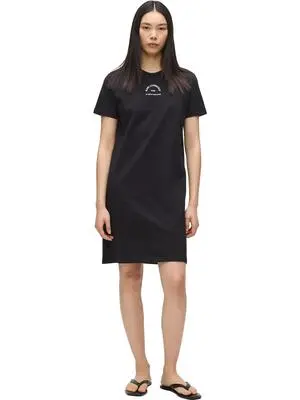 Karl Lagerfeld Rue St-guillaume Organic Cotton T-shirt Dress - Black