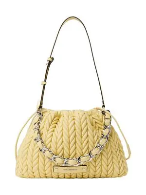 Karl Lagerfeld KARL LAGERFELD K/Weave Chain Shoulder Bag Sunlight