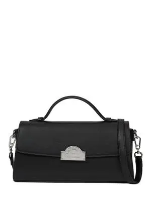 Karl Lagerfeld Rue St-guillaume Metal Crossbody Bag - Black