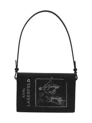 Karl Lagerfeld K/soiree Book Minaudière Bag - Black Embellishment