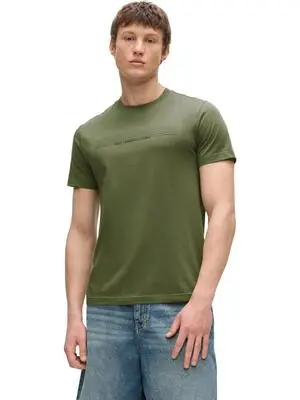 KL JEANS Slim Striped Logo T-shirt - Beetle