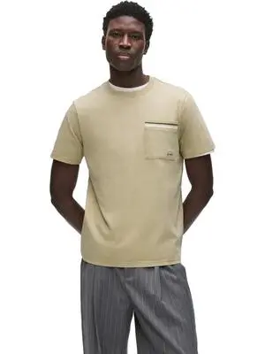 Karl Lagerfeld Ikon Stripe Pocket T-shirt - Twill