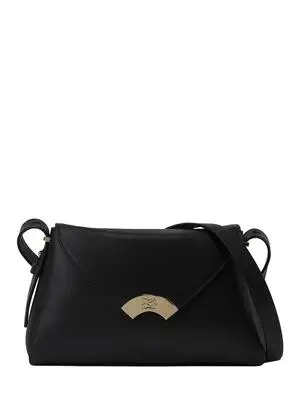KARL LAGERFELD Karl Lagerfeld KL Studio Crossbody Bag In Black Leather With Gold-Toned Hardware