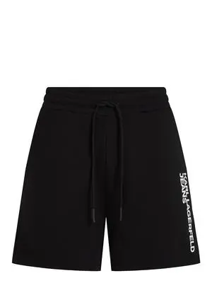 KL JEANS Jeans Logo Sweat Shorts - Black