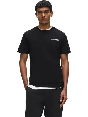 Karl Lagerfeld Rue St-guillaume Slim-fit T-shirt - Black