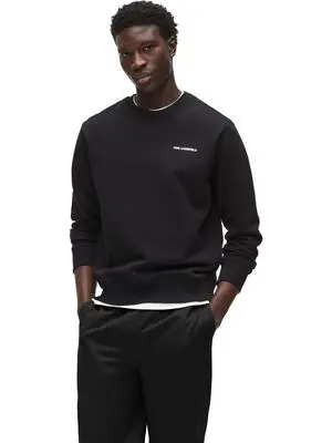Karl Lagerfeld Rue St-guillaume Regular‑fit Sweatshirt - Black