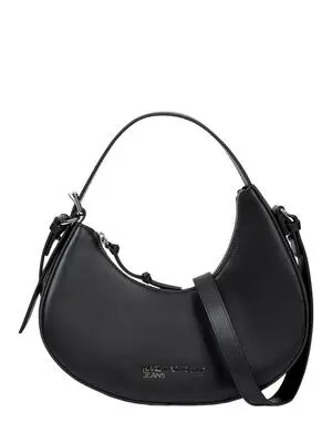 Karl Lagerfeld Rounded Leather Top Handle Bag - Black