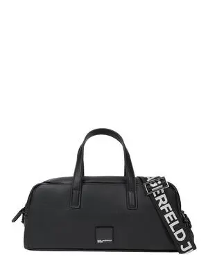 KL JEANS Karl Lagerfeld Jeans Box Logo Bowling Bag Black