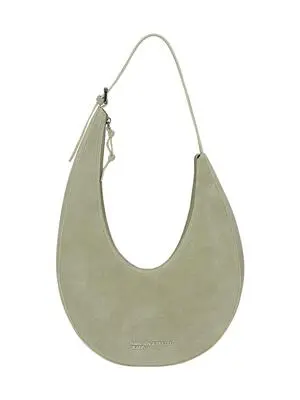 KL JEANS Rounded Suede Hobo Bag - Tea