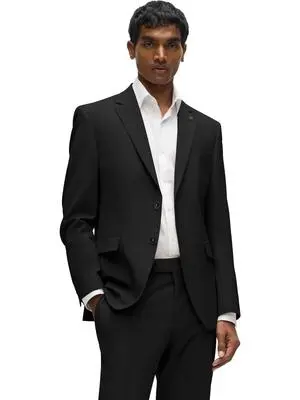 Karl Lagerfeld Single-breasted Slim-fit Blazer - Black