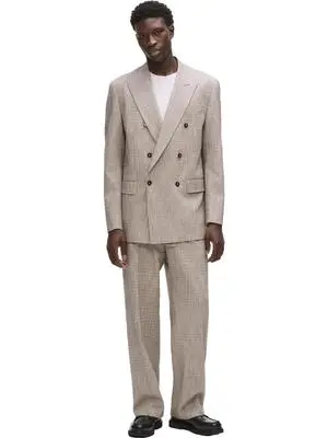 Karl Lagerfeld Tailored Straight-leg Pants - Brown