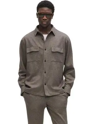 Karl Lagerfeld Patch Pockets Shirt - Brown