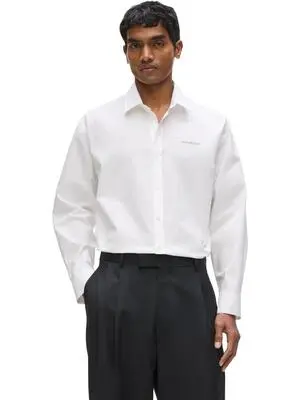 Karl Lagerfeld Metallic Logo Shirt - White
